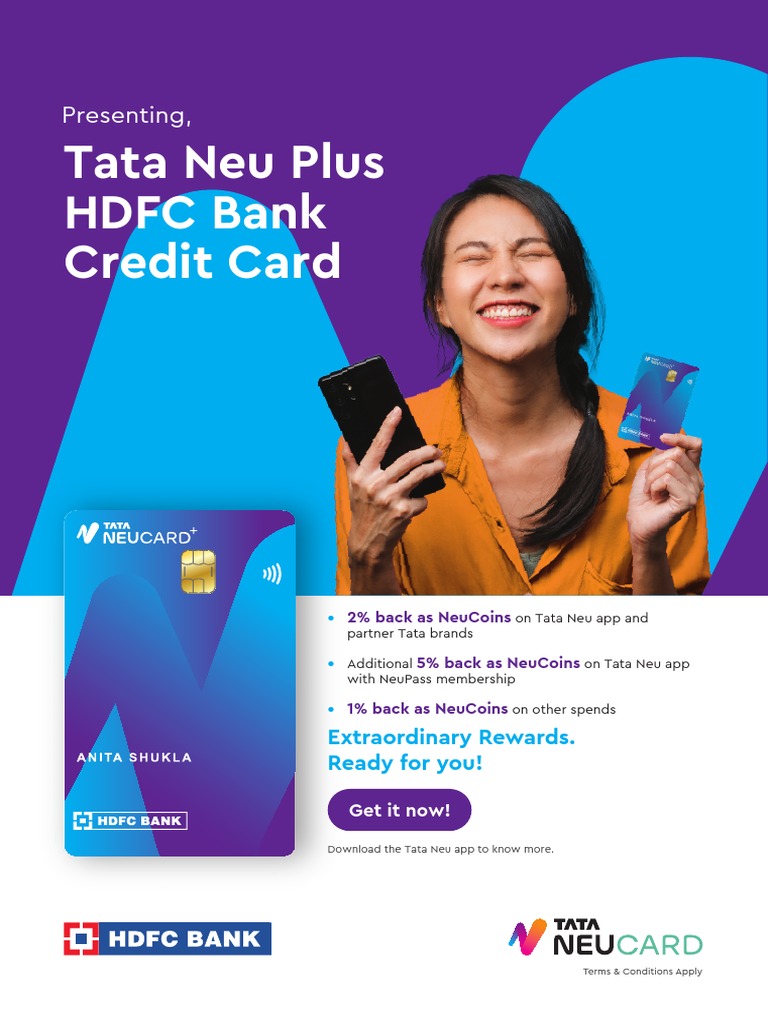 Tata Neu Plus OnePager 10aug22 | PDF | Credit Card | Business