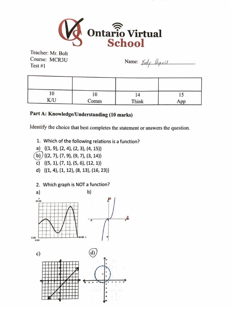 math test unit 1 (1) | PDF