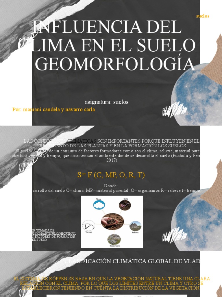 Influencia Del Clima en El Suelo y Geomorfologia | PDF | Clima | Clima ...