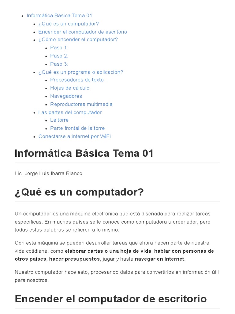 INF01 Tema01 JLIB | PDF | Software de la aplicacion | Procesador de textos