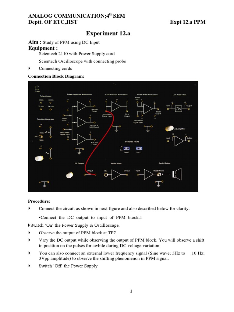 12 Odd - Study of PPM Using DC Input | PDF