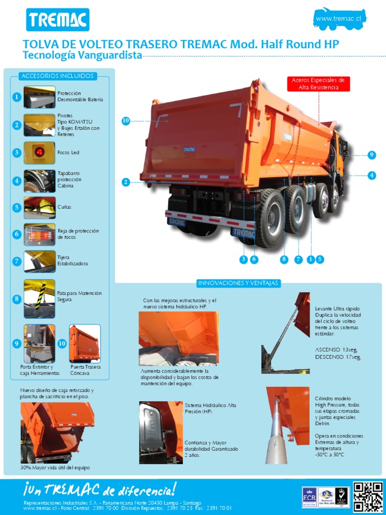 Ficha-Tecnica Tolva 20M3 | PDF | Acero | Camión