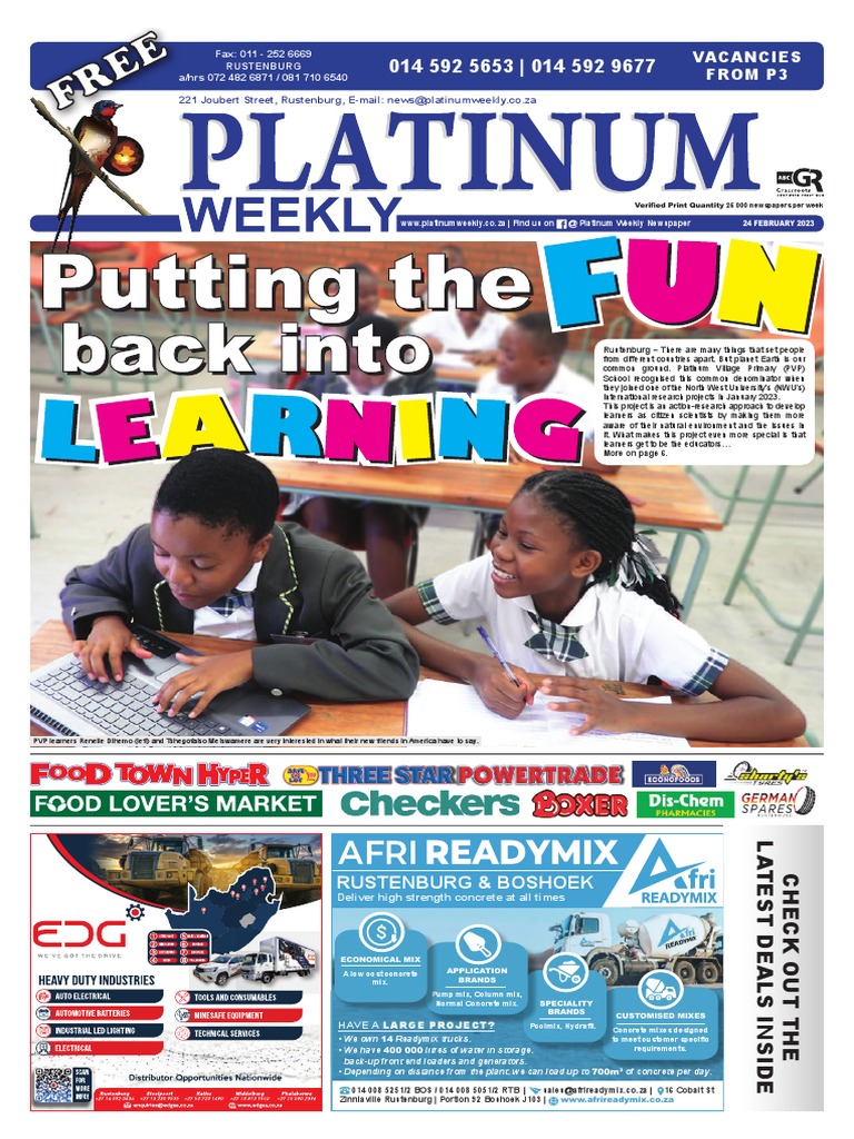Platinum Weekly - 24 February 2023 - Rustenburg Newspaper | PDF