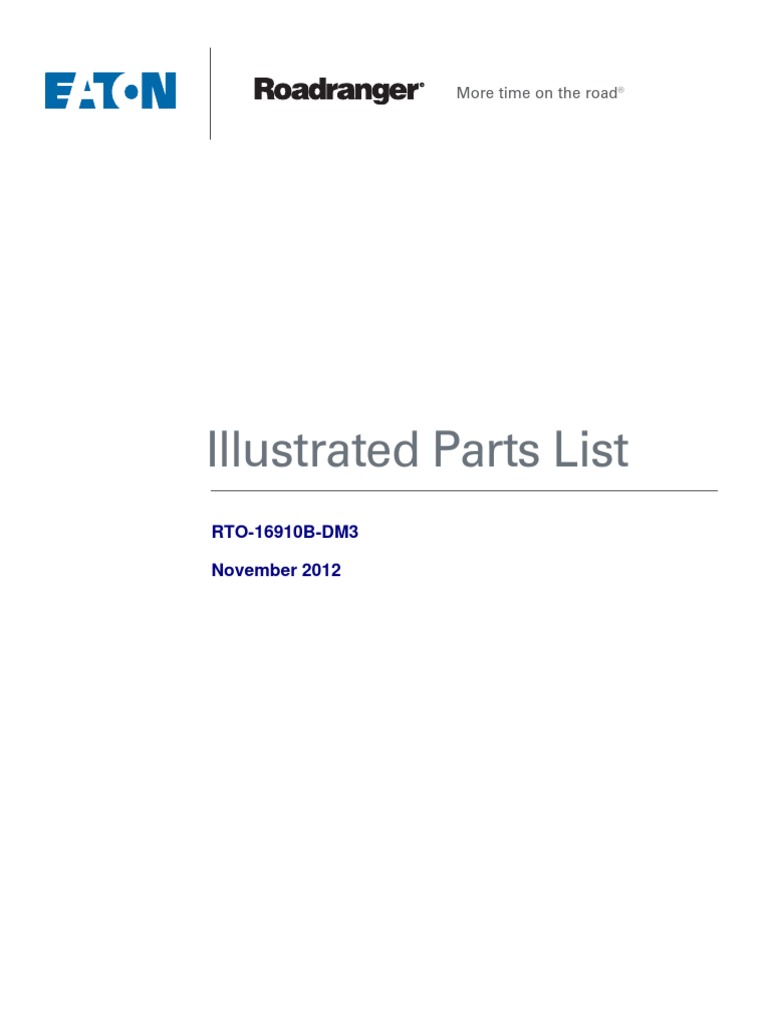 Rto 16910B DM3 | PDF | Screw | Manual Transmission