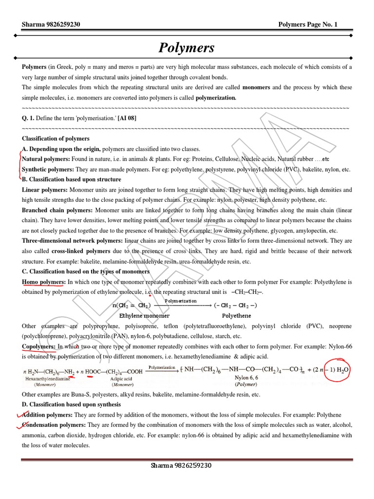 Polymers | PDF | Polymers | Polyethylene