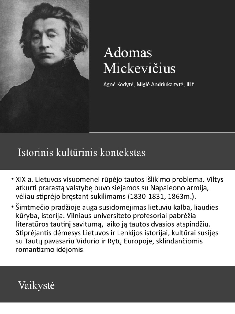 Adomas Mickevičius | PDF