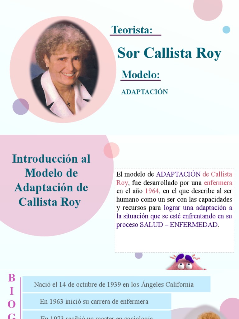 Modelo Sor Callista Roy | PDF | Enfermería | Sicología