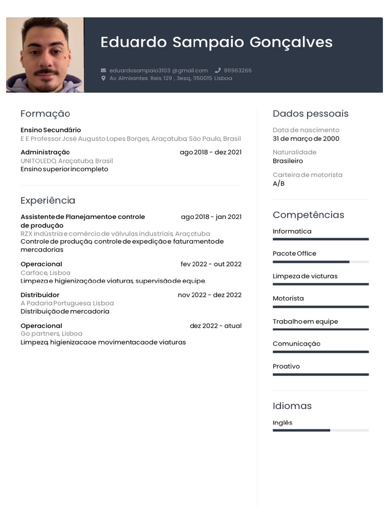 Currículo Eduardo | PDF