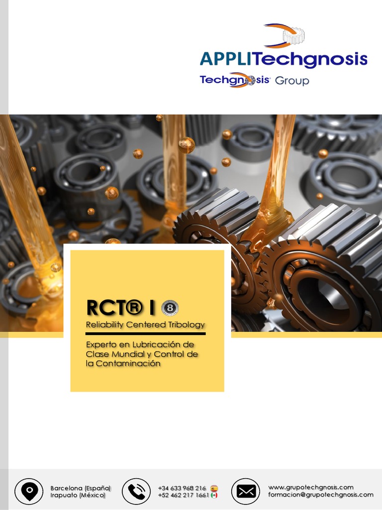 At RCT I Folleto | PDF | Rodamiento (Mecánico) | Lubricante