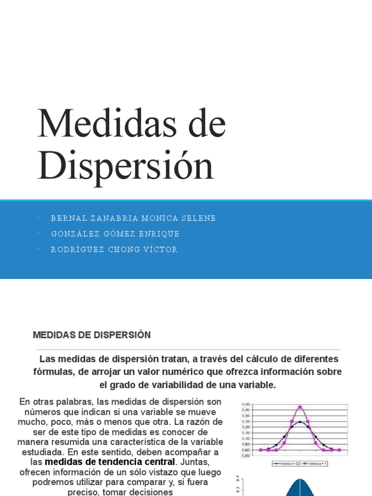 Medidas de Dispersion | PDF | Dispersión estadística | Diferencia