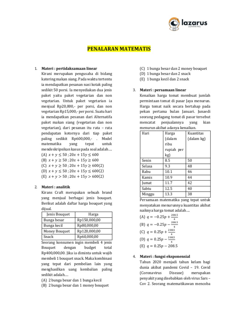 (SNBT-PM) Paket Soal 012 | PDF