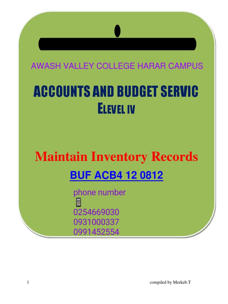 Maintain Inventory Record | Download Free PDF | Inventory Valuation ...