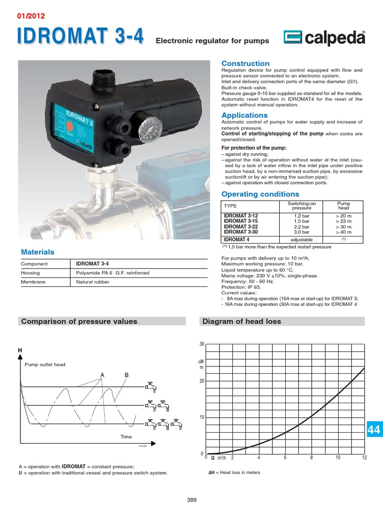 Calpeda IDROMAT | PDF