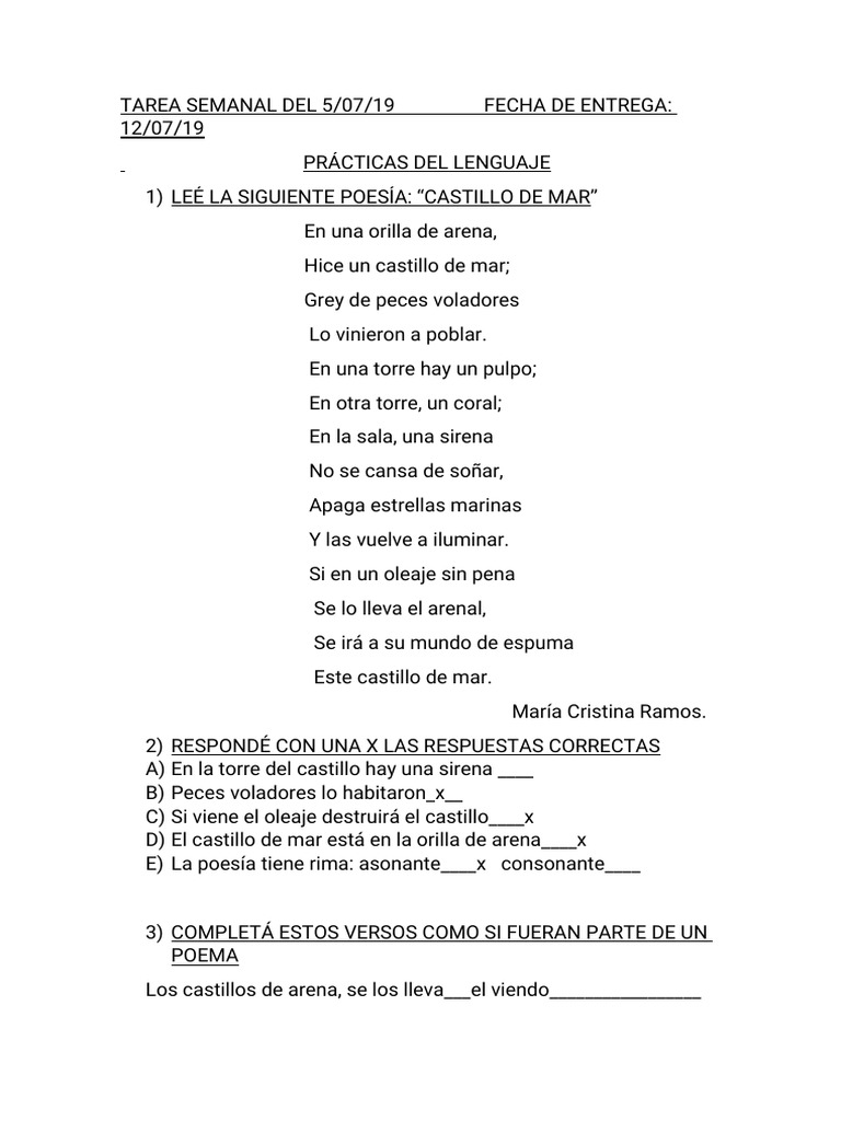 Tarea Semanal Del 5-07-19 | PDF