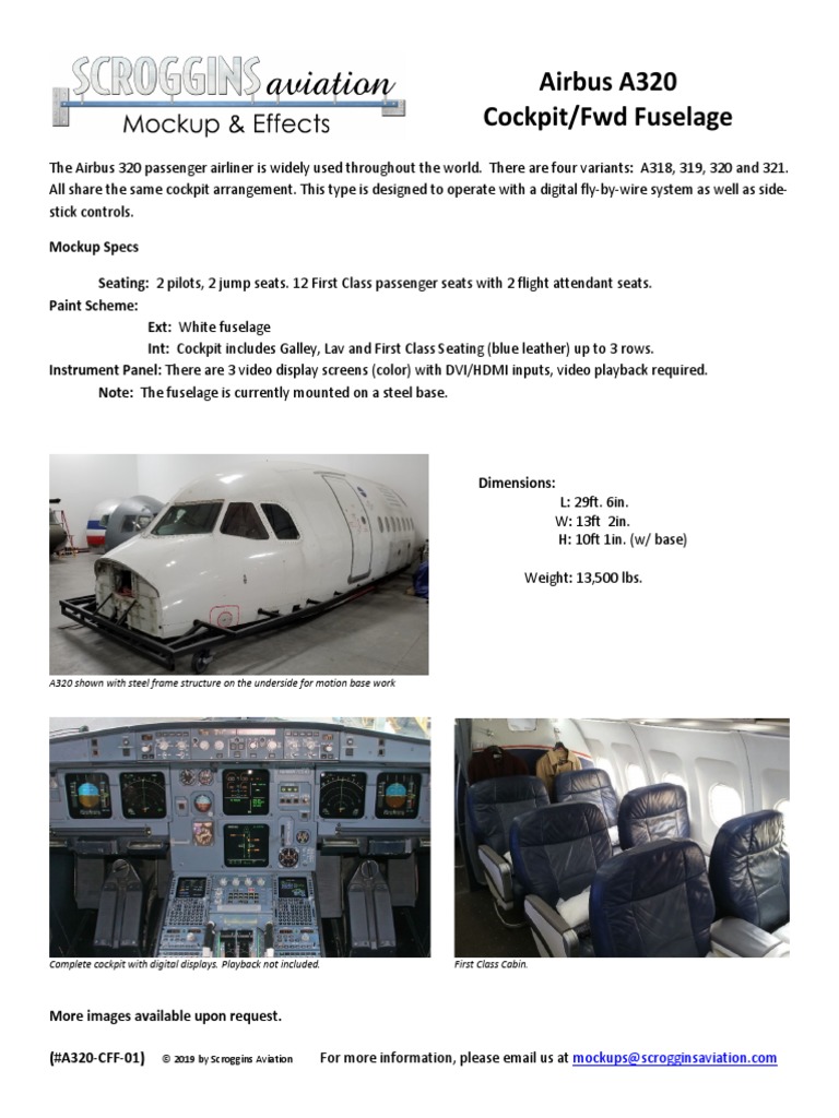 A320 Cockpit Fuselage | PDF | Cockpit | Jet Aircraft