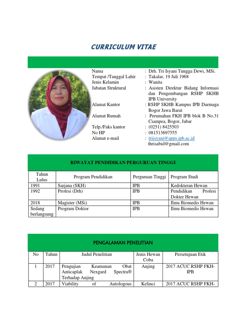 CV Tri Isyani | PDF