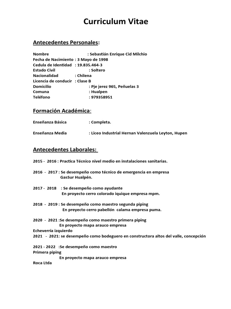 CV Actualizado | PDF