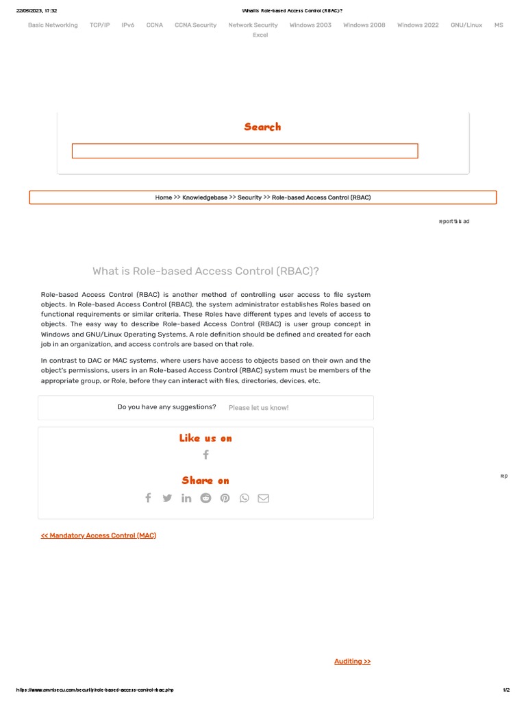 What Is Role-Based Access Control (RBAC) | PDF | Computer Access ...