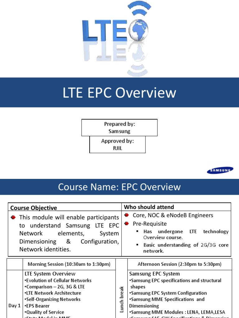Samsung Epc Overview V6 Pdf Telecommunications Computer Engineering