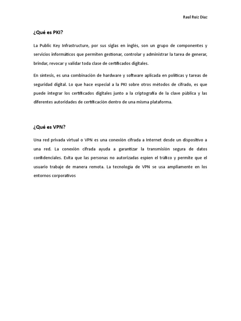 Pki y VPN | PDF