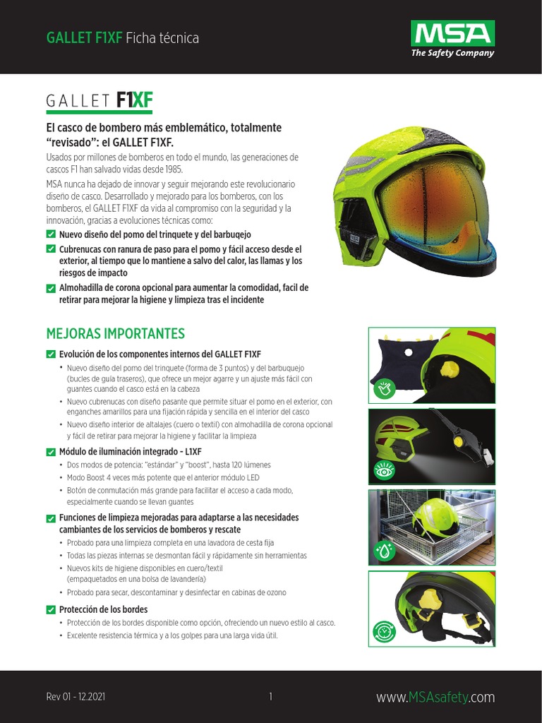 36_Gallet-F1XF_Datasheet_ES2021 | PDF