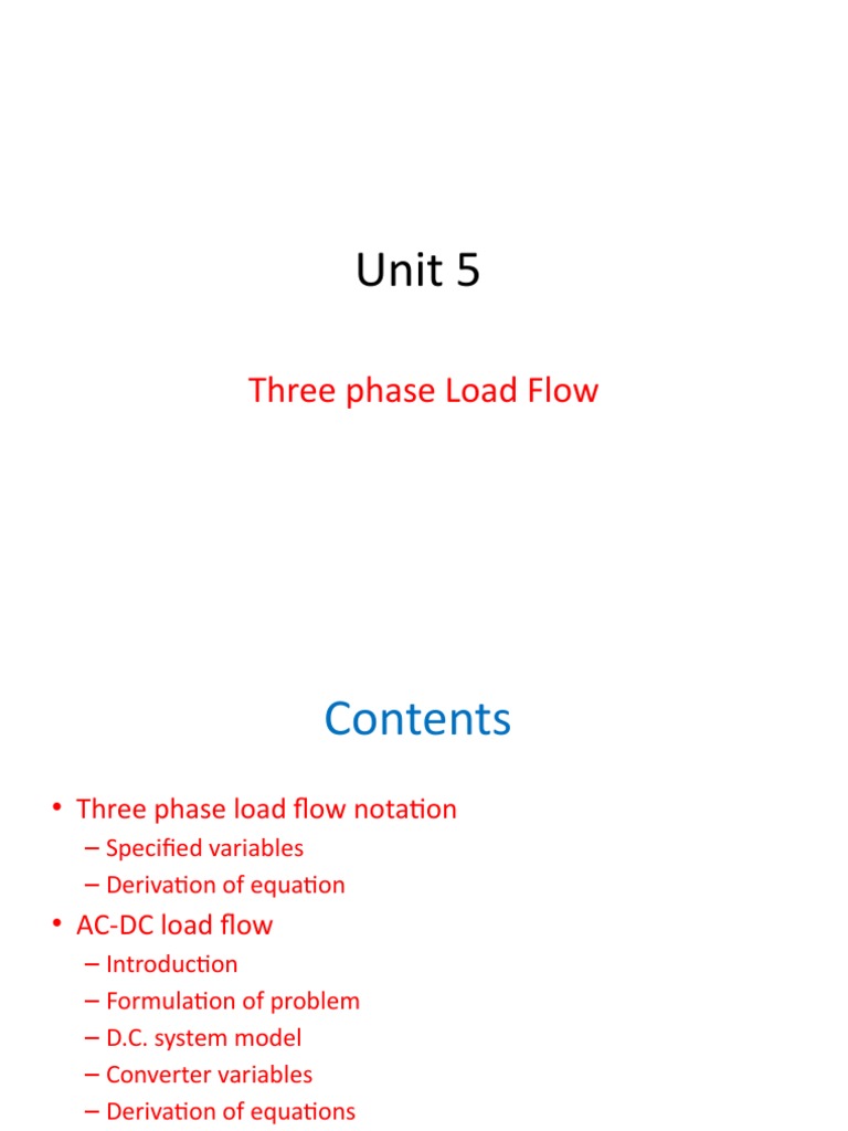Chapter 2 Three Phase Load Flow | PDF | Electric Power | Electricity