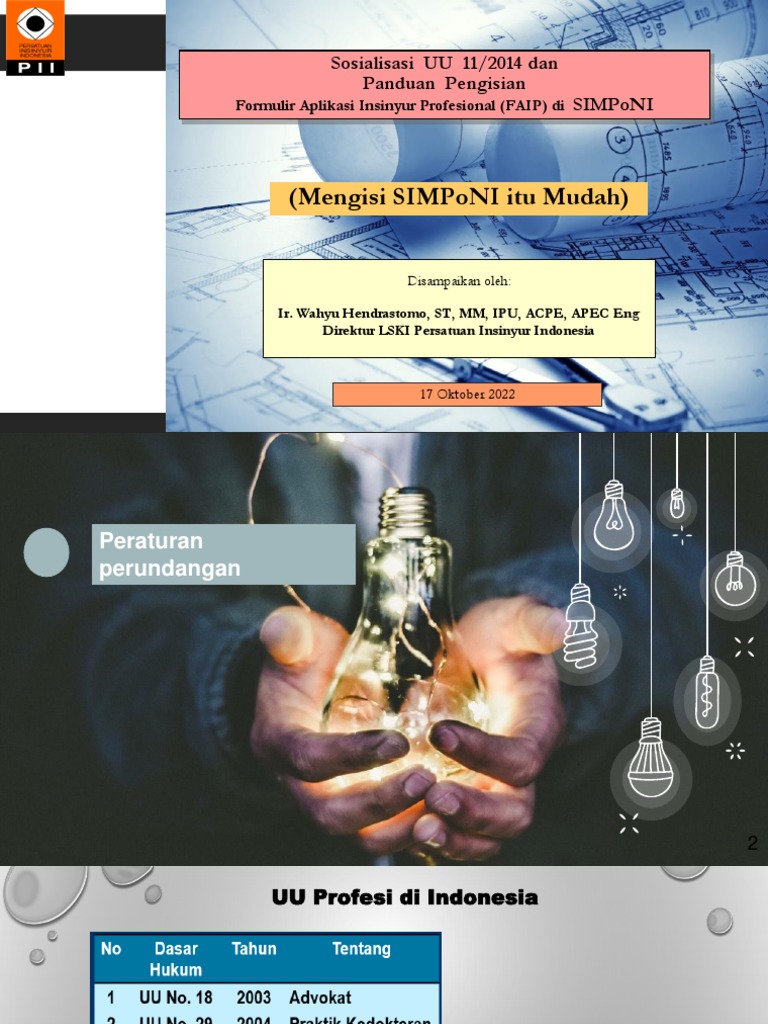 Panduan Pengisian FAIP untuk Insinyur | PDF