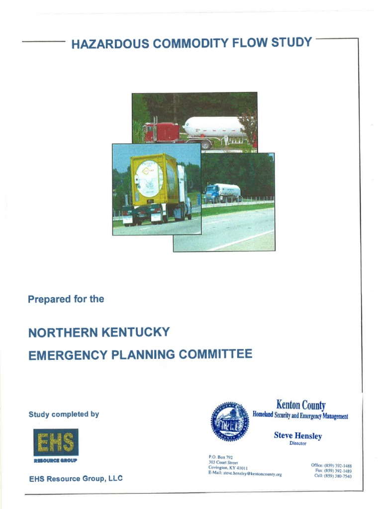 NKY Hazardous Commodity Flow Study | PDF