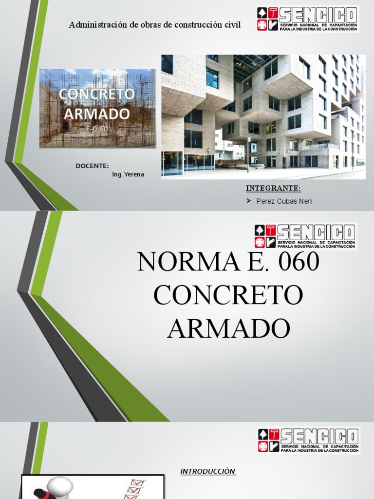 Resumen de La Norma-E-060 | PDF | Hormigón | Resistencia de materiales