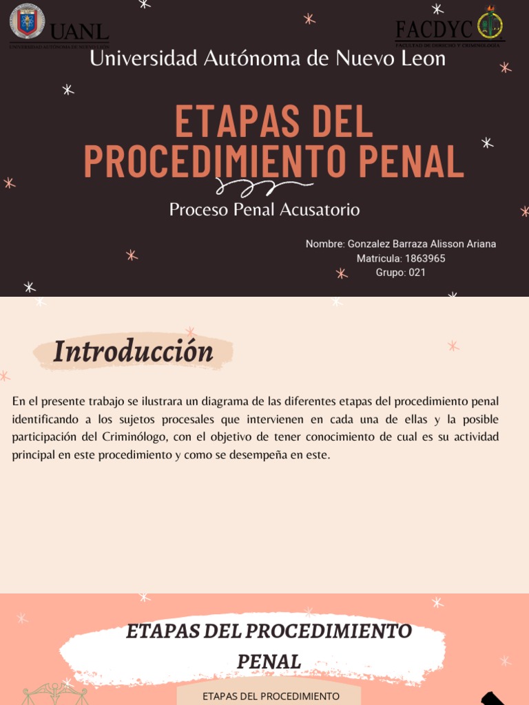Etapas Del Procedimiento Penal | Descargar gratis PDF | Procedimiento ...
