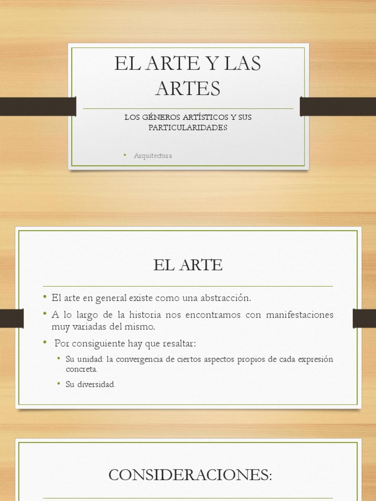 Los Géneros Artísticos Arquitectura | PDF | Las artes | Género