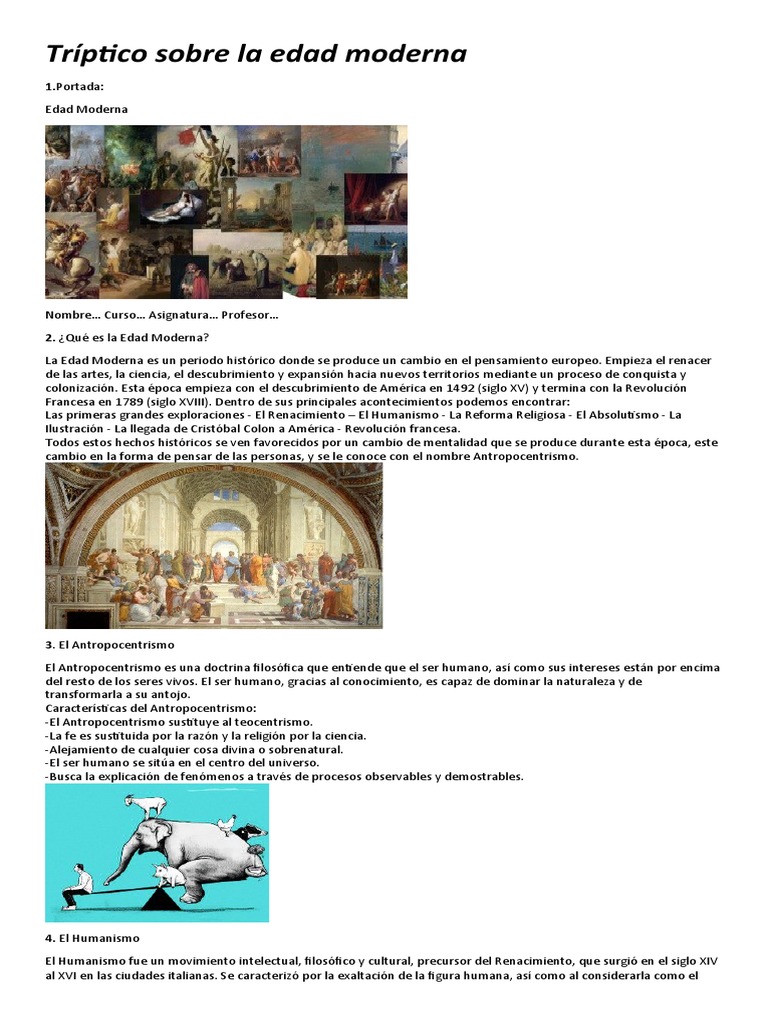 Edad Moderna | PDF | Renacimiento