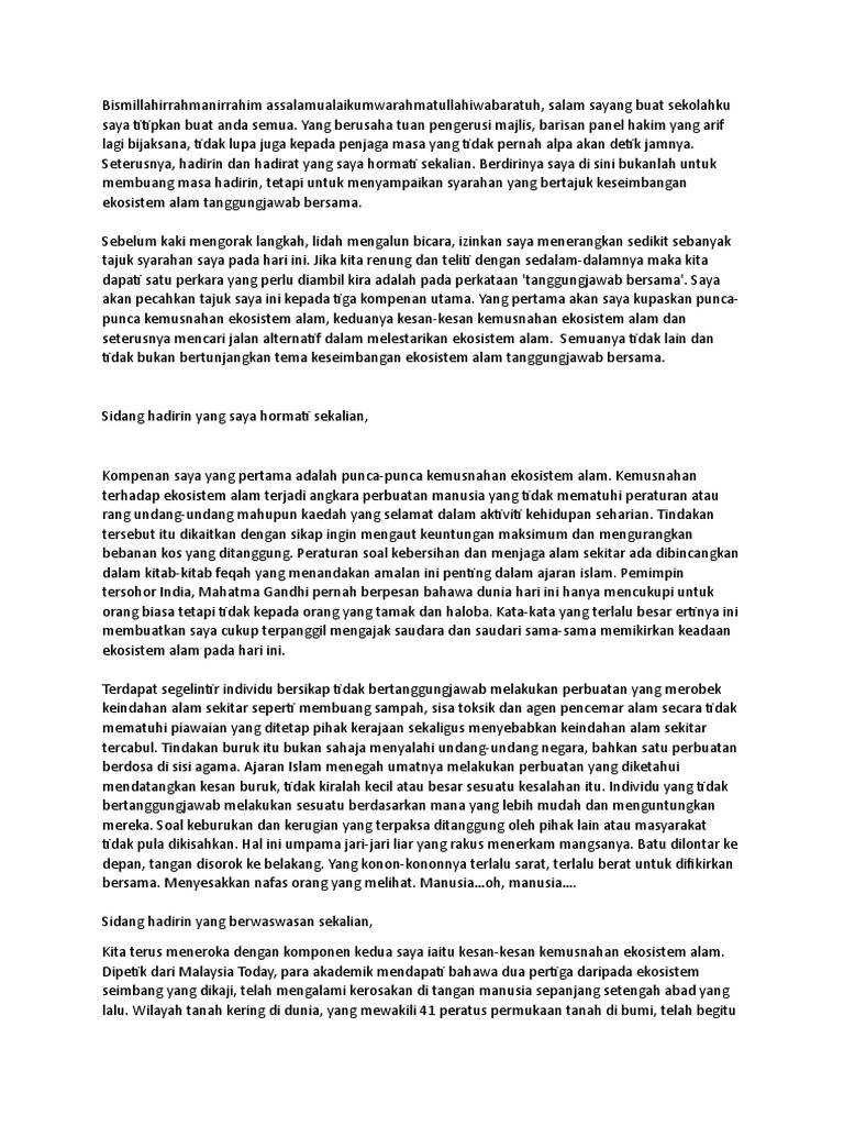 teks syarahan bm | PDF