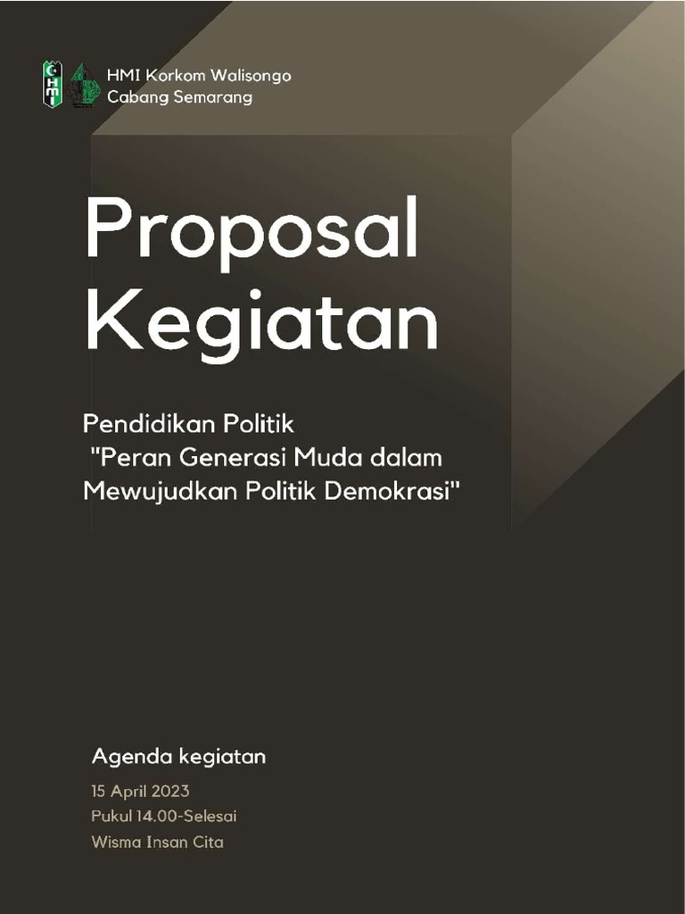 Proposal Kegiatan Pendidikan Politik. | PDF