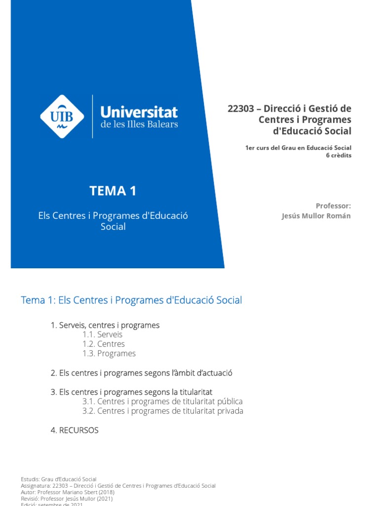 Tema 01 | PDF