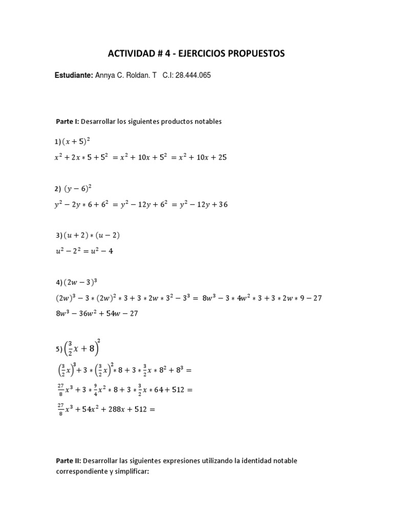 Actividad # 4 - Ejercicios Propuestos | PDF | Tecnología
