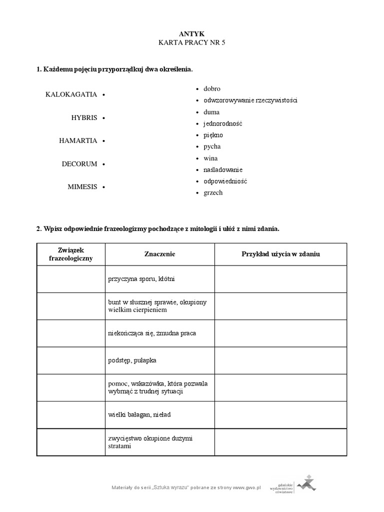 Antyk Karta 6 Rozne PDF | PDF