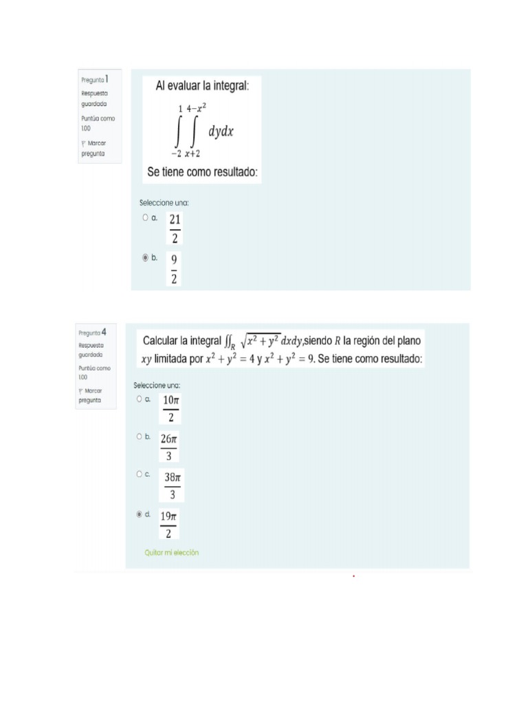 Examen de Calculo 3 | PDF