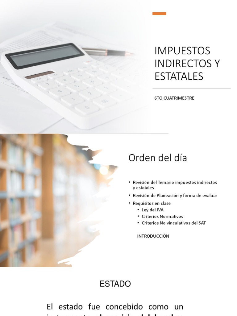 IMPUESTOS INDIRECTOS Y ESTATALES Introducción | PDF | Impuestos | Estado (política)