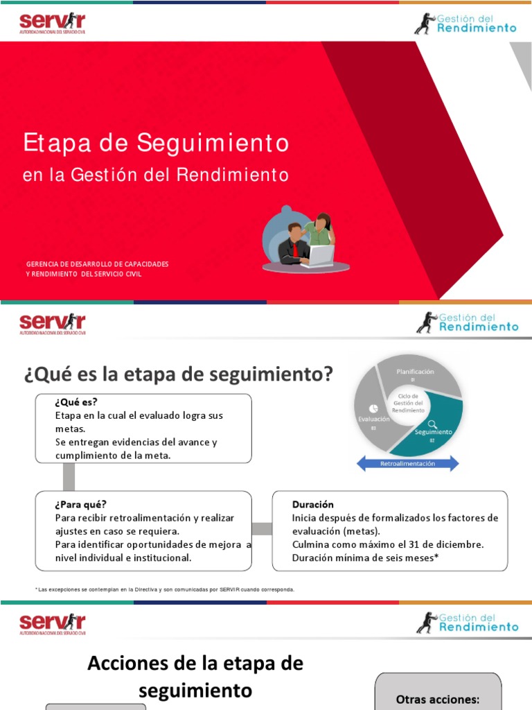 Charla para La Etapa de Seguimiento | PDF | Evaluación