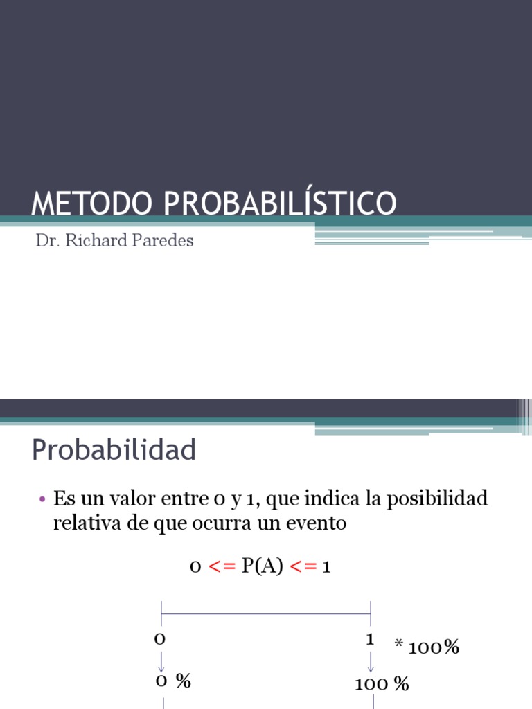 Metodo Probabilistico | PDF | Probabilidad | Física