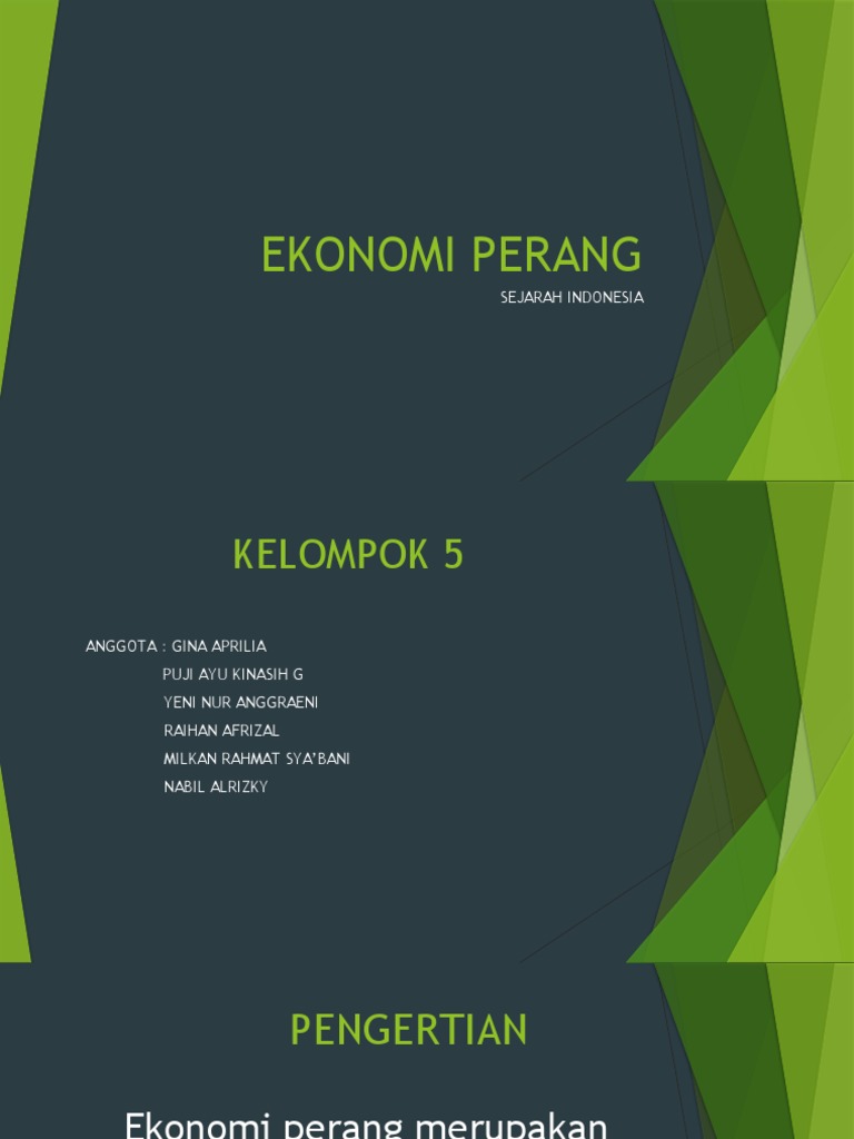 Ekonomi Perang | PDF