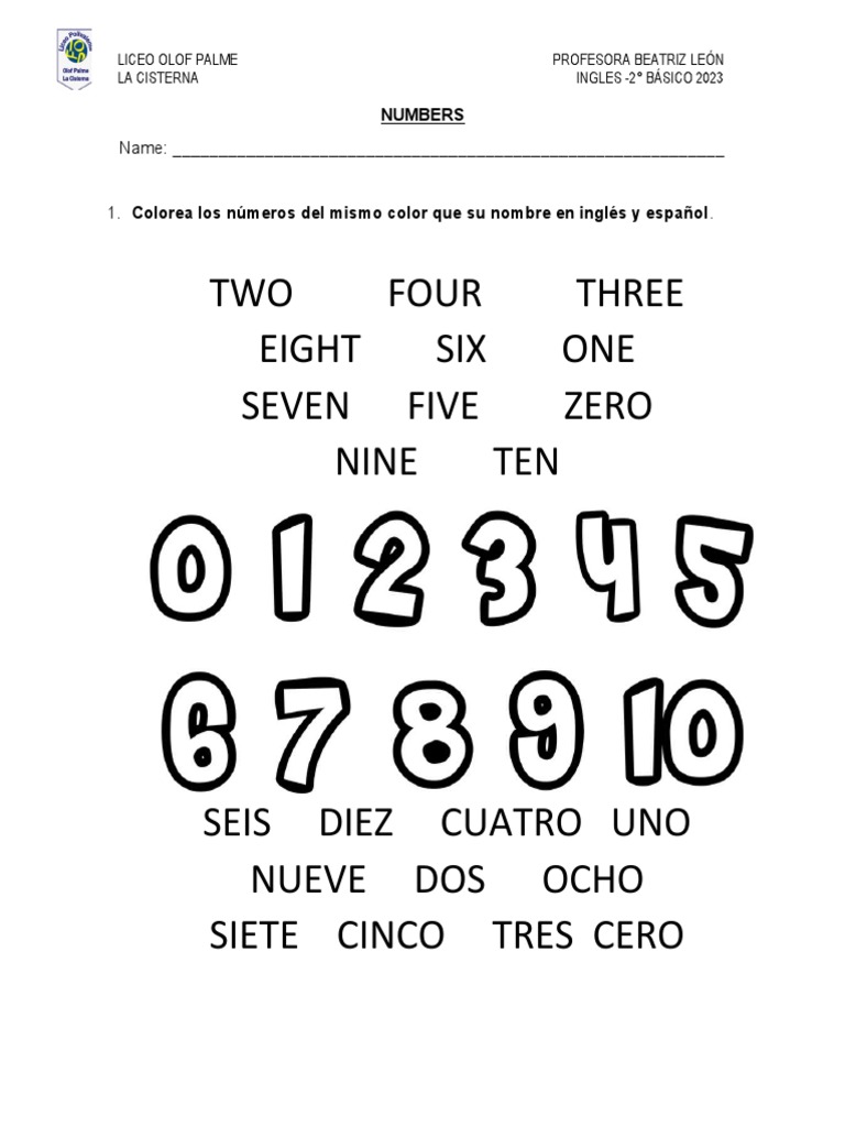 Numbers Guia 1 | PDF