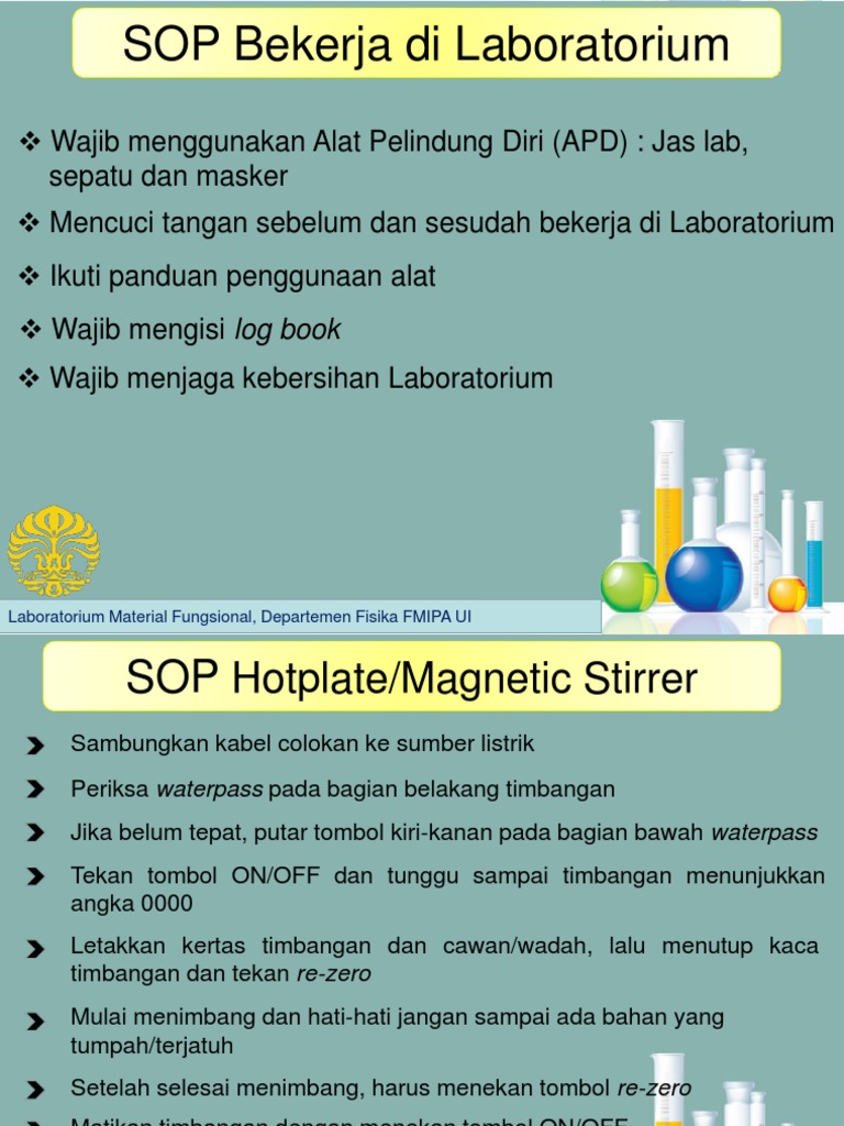 Sop Laboratorium Pdf