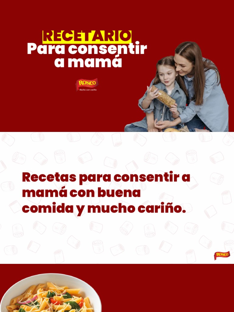 RONCO - Recetario | PDF | Salsa de tomate | Queso