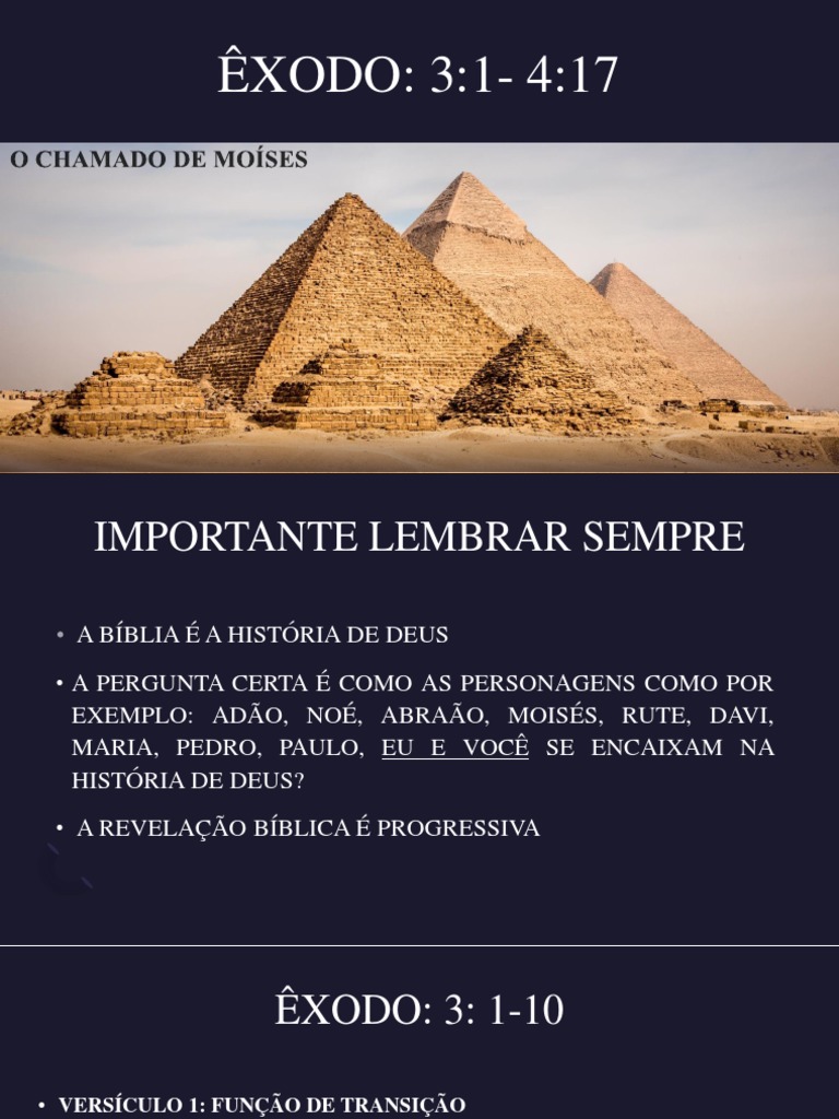 Êxodo 3. 1-10 | PDF | Ciências Sociais
