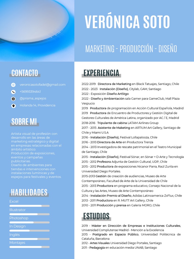 CV Veronica Soto | PDF | Chile | Santiago