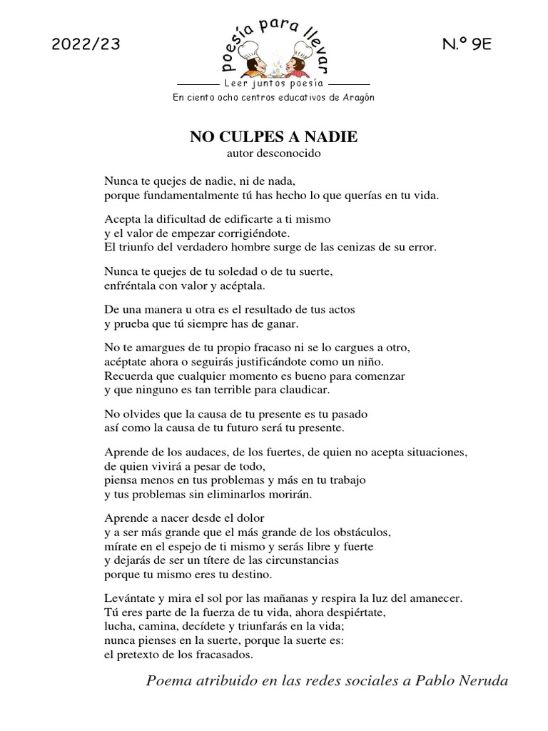PPLL2223 09E Anonimo No Culpes A Nadie | PDF