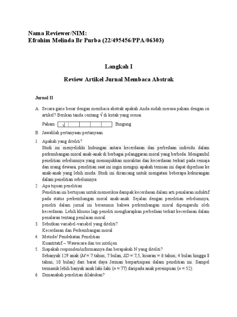 Review Jurnal 2 Efrahim Melinda | PDF
