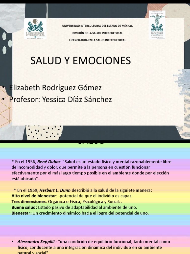 Salud y Emociones | PDF | Relaciones personales, crianza y desarrollo ...